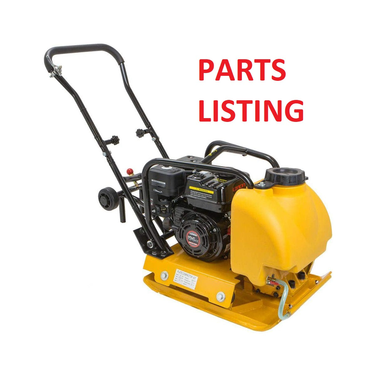 61006 COMPACTOR PLATE GAS 6.5HP HD - STARK PARTS LISTING – XtremepowerUS