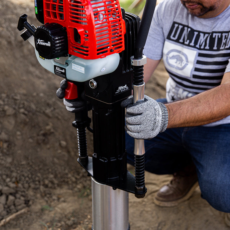 XtremepowerUS Gas-Powered Fence T-Post Driver Engine Gasoline Pile CAR