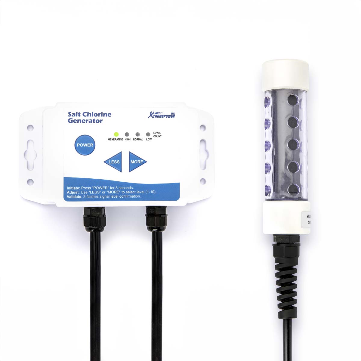 Saltwater Chlorine Generator with Control Box Hot Tubs, Spas Up to 3,0 ...