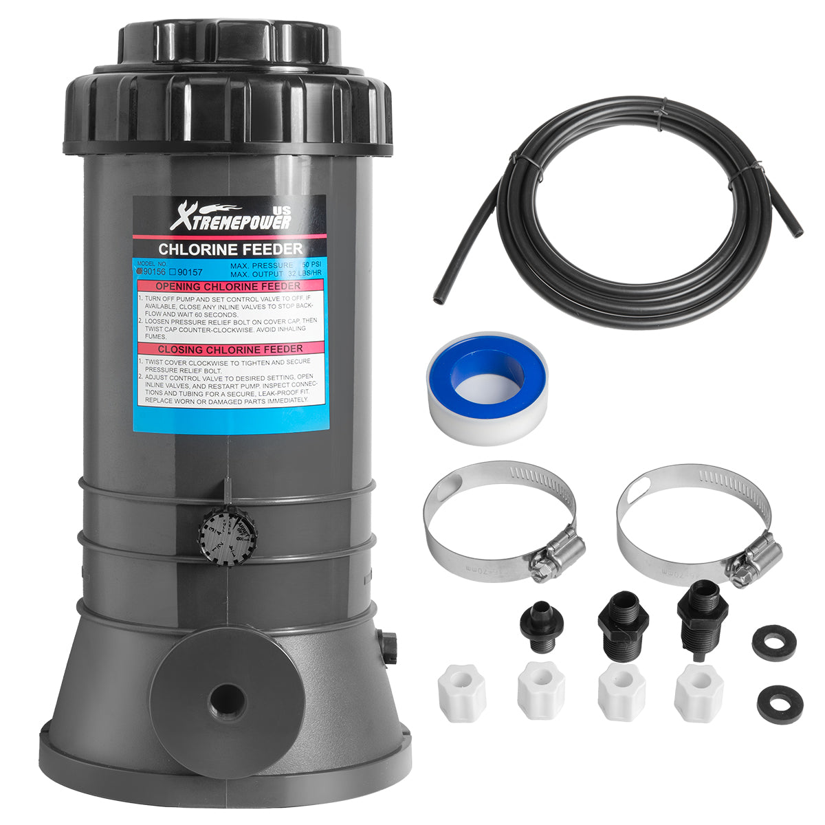 XtremepowerUS Automatic Chlorinator Feeder for Above Ground Pools & In