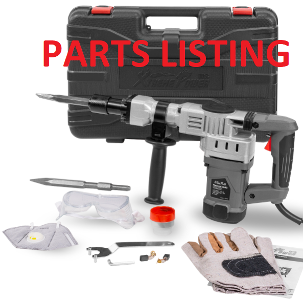 61102 1400W Demolition Jack Hammer PARTS LISTING – XtremepowerUS