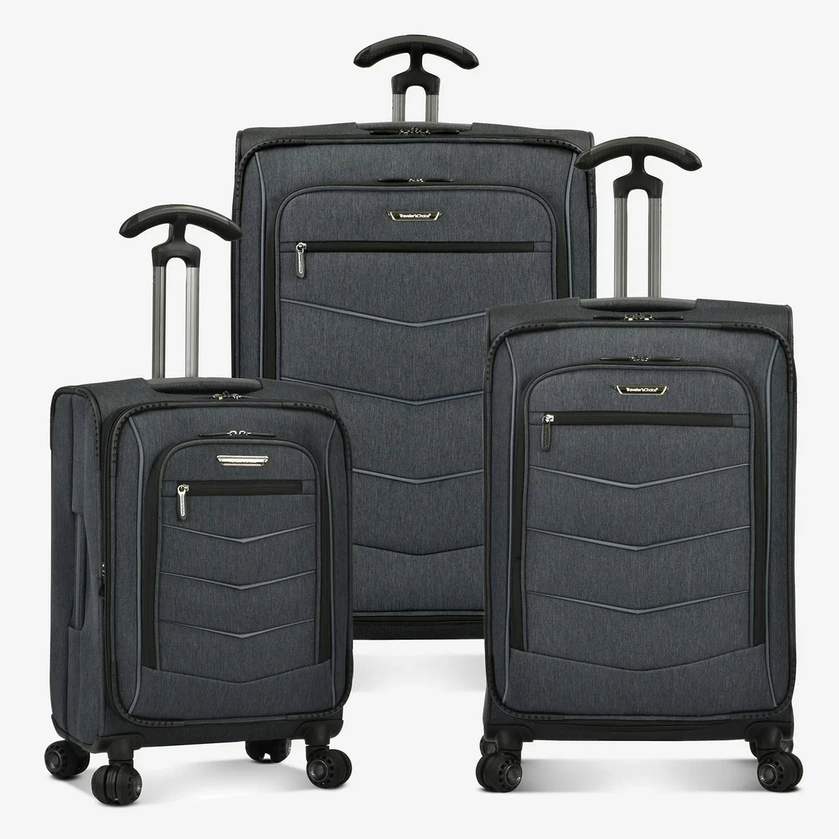Silverwood Softside 3-Piece Spinner Luggage Set – XtremepowerUS